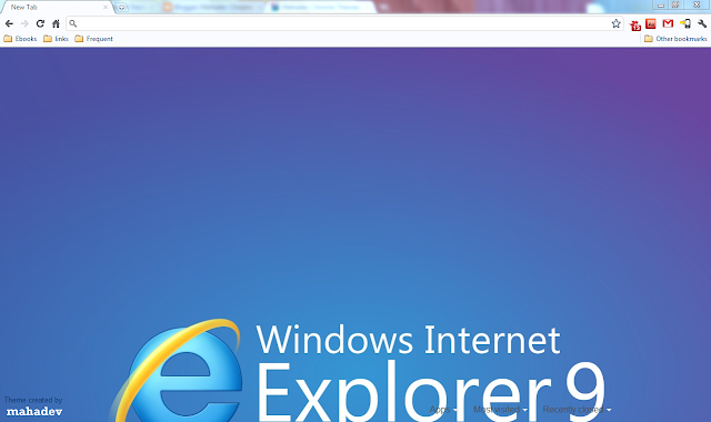 Chrome Themes: Internet Explorer 9 Chrome Theme