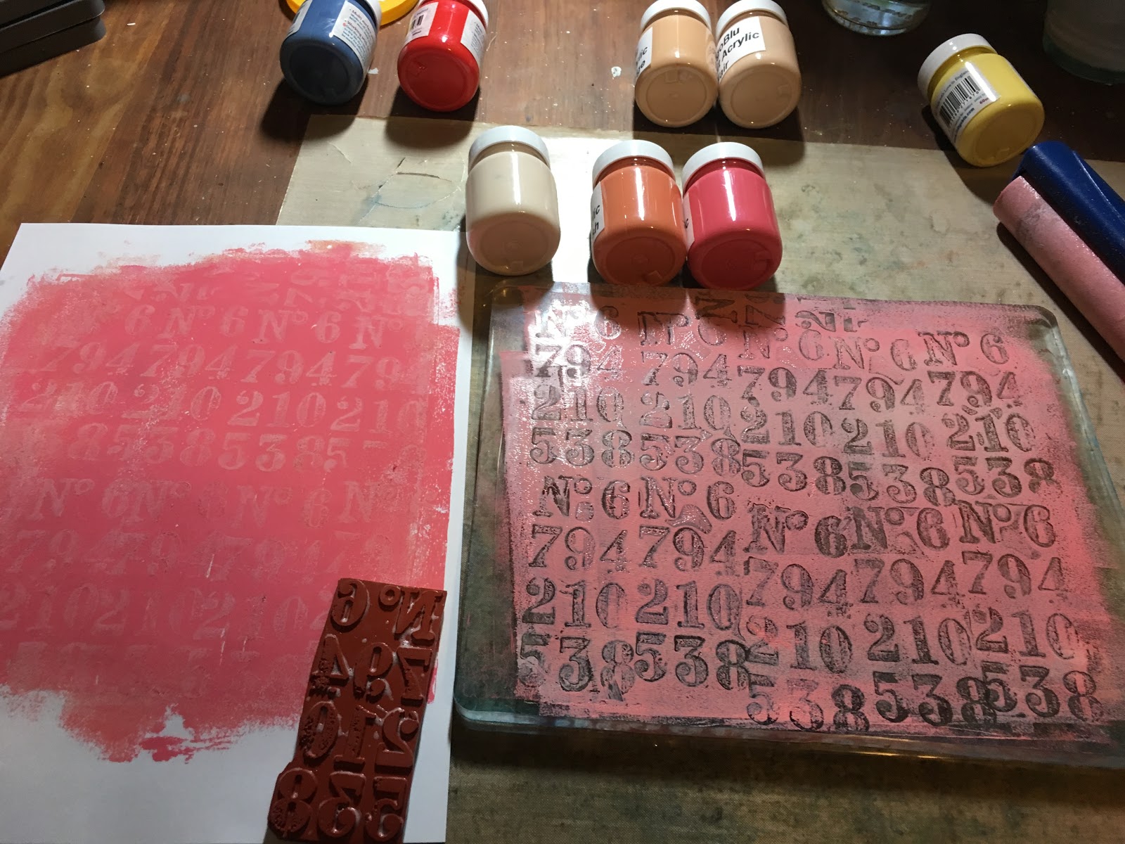 IndigoBlu Blog: DIY Designer Paper with Acrylic Paint