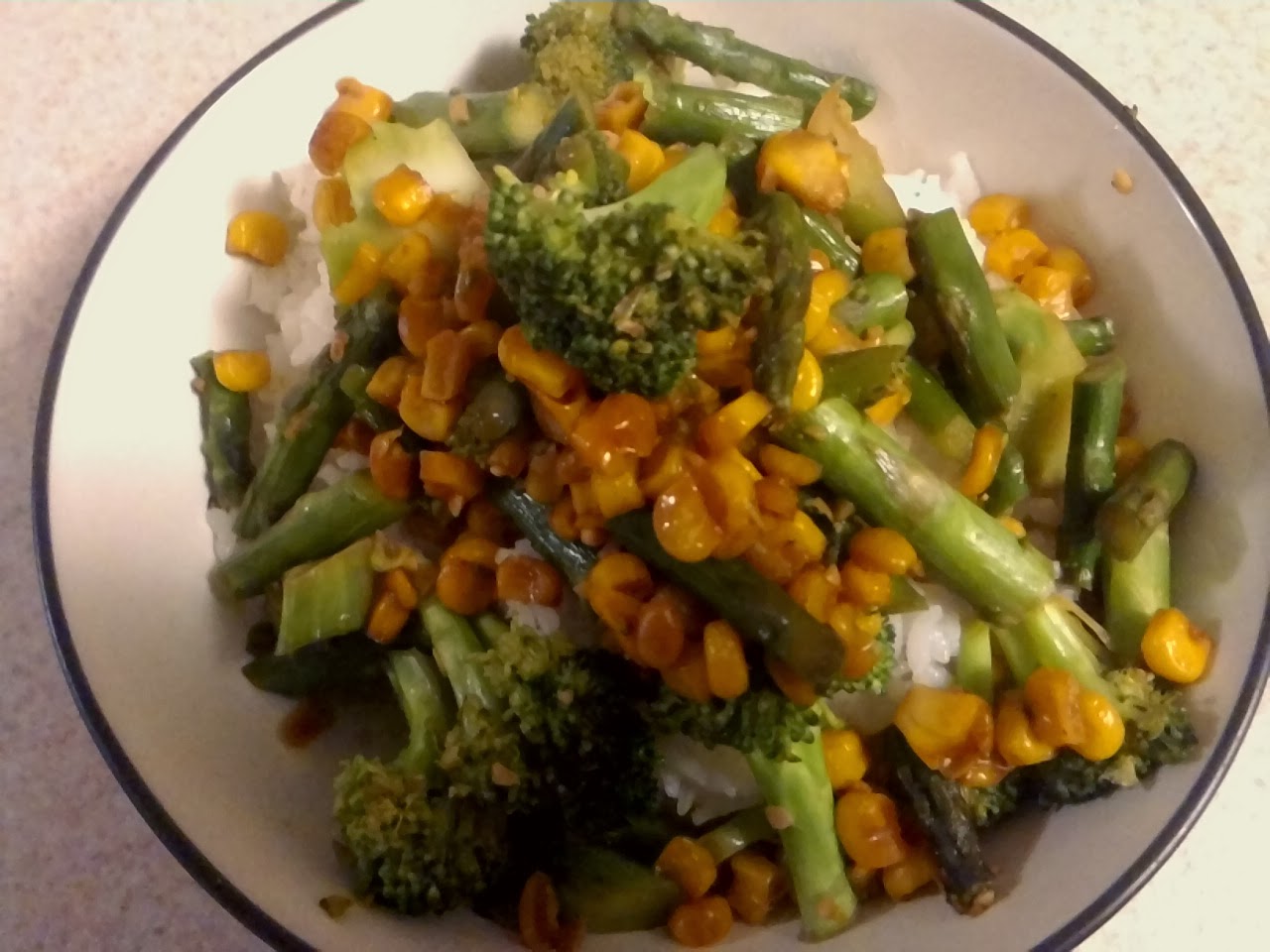 Unrepeatable and Perspicacious: Rice Bowls With Vegetable Topping