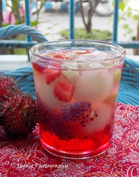 Cooking with Heart: Es Rambutan Selasih