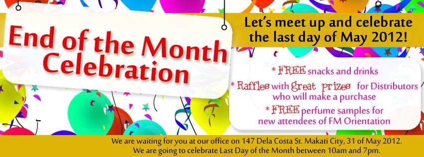 FM Perfume | End of the Month Celebration | FM Perfume