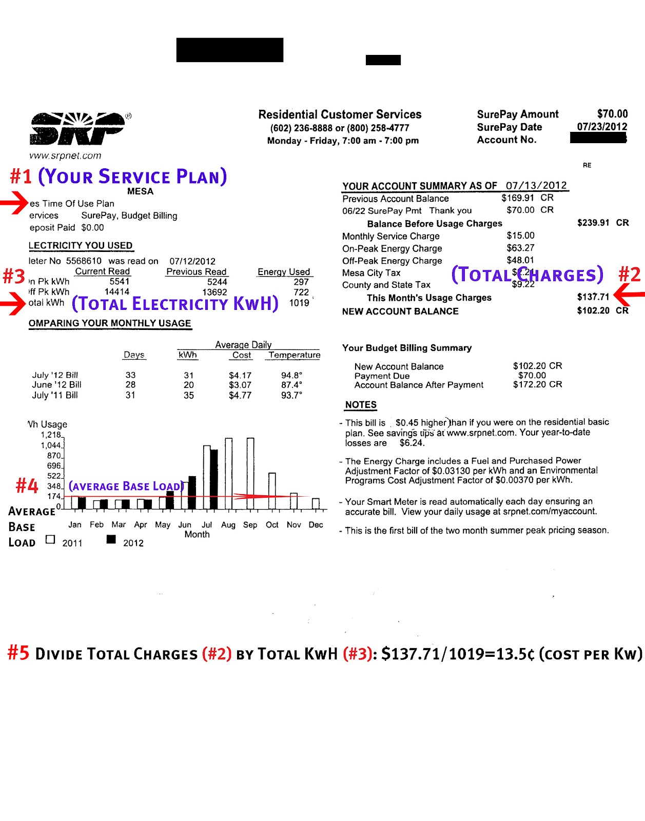 Reading your Utility Bill #3 - Rosie on the House