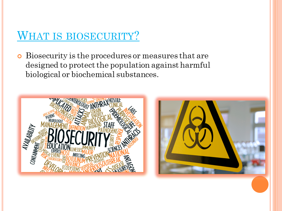 Matraville Archibull 2015: BIOSECURITY RISKS