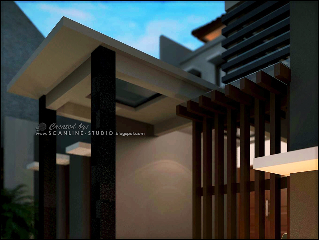 Scanline Art Gallery: MINIMALIST TROPIC HOUSE 02