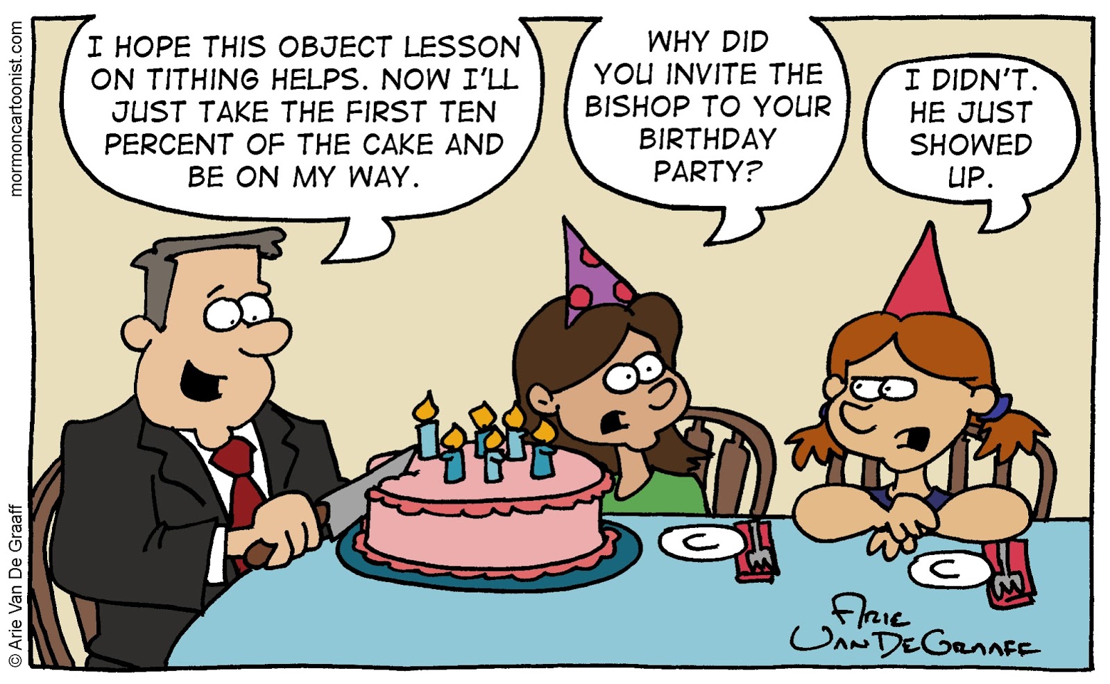 Ward Cartoonist: Birthday Tithing