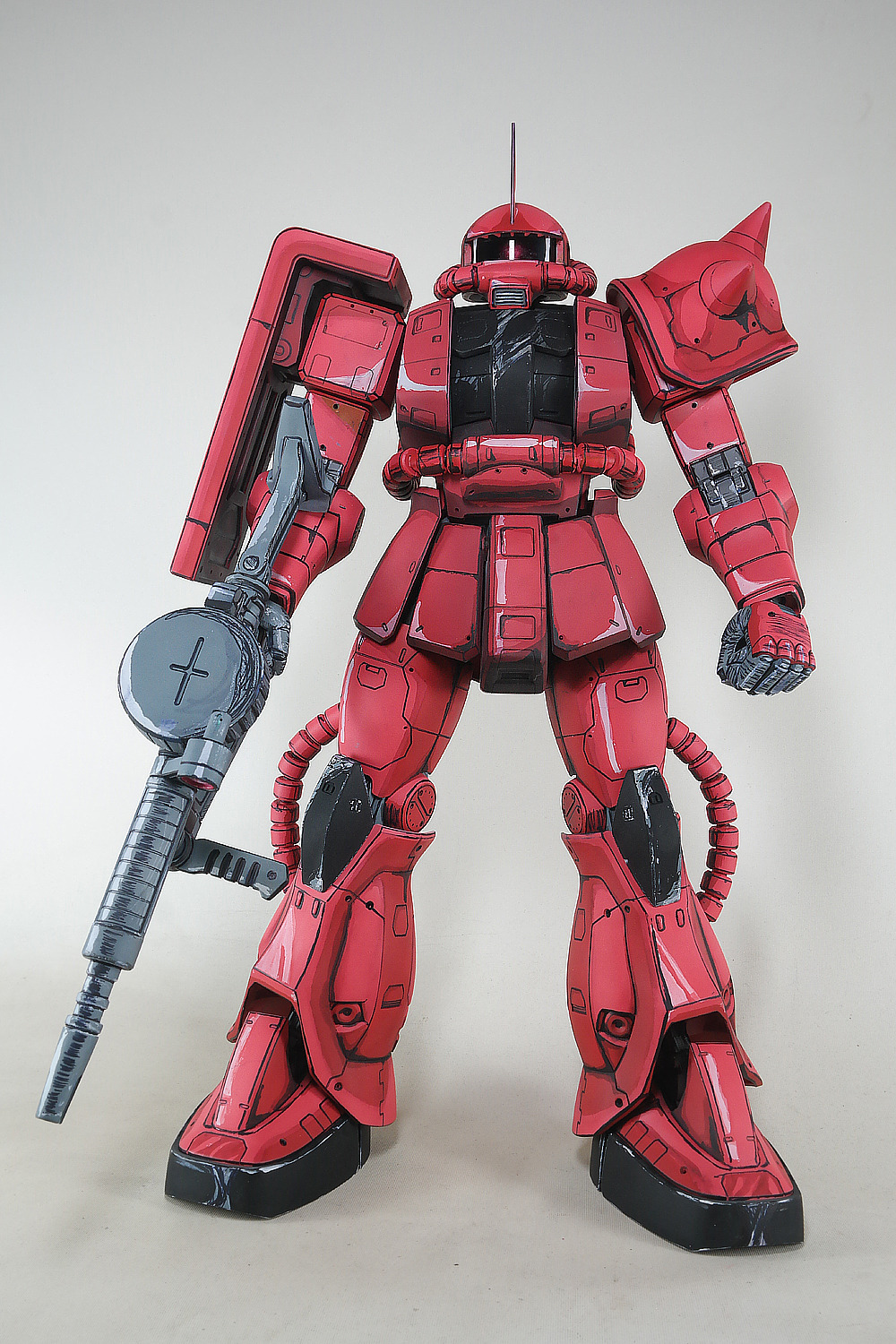 GUNDAM GUY: PG 1/60 Char Aznable's Zaku II [Anime Color Ver.] - Painted ...