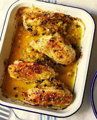 Chicken with Spiced Bulgur Wheat and Apricot Stuffing recipe - All in ...