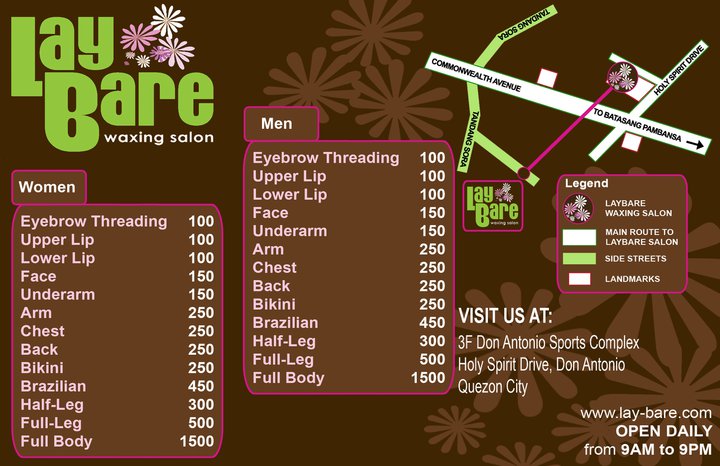 raemiecruz: 55. Review: LAY BARE - Waxing Salon (SM San Lazaro)