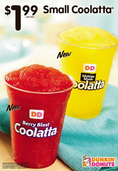 News: Dunkin' Donuts - Three New Coolattas To Usher in the Summer