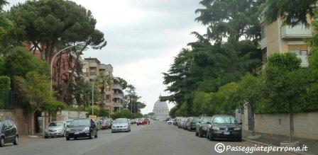 Passeggiate per Roma curiosa: Illusione ottica in Via Piccolomini