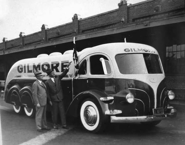 Just A Car Guy: the Gilmore streamlined fuel tanker