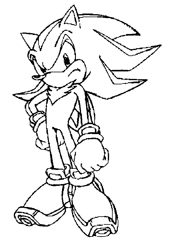 Desenhos do Shadow the Hedgehog para Colorir