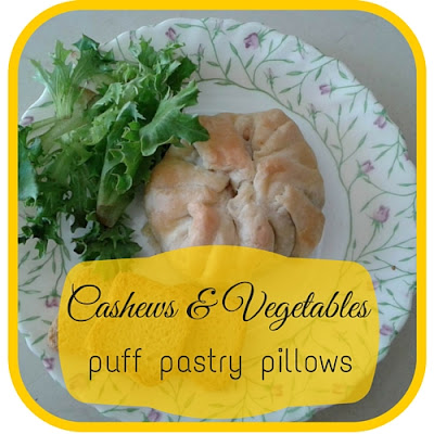 Cashews & Vegetables Puff Pastry Pillows |Keeping it Real