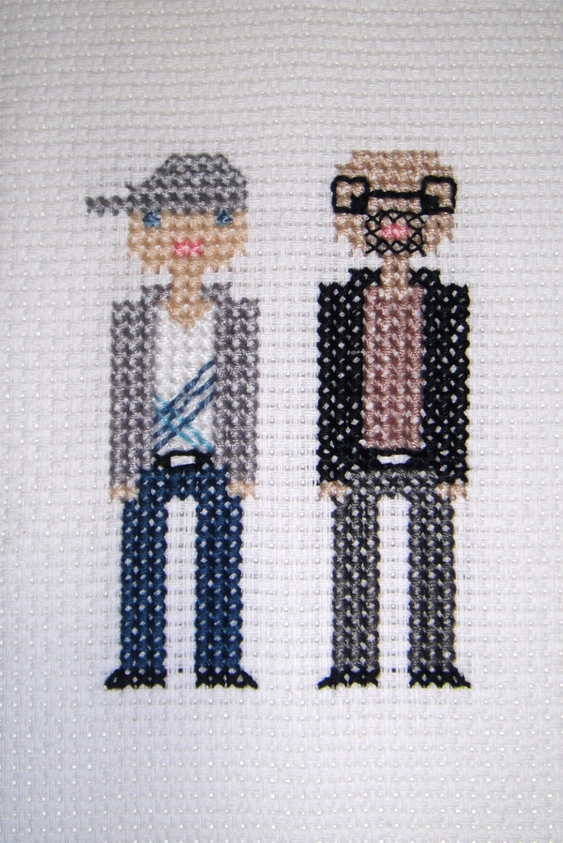 @ carlasdeleon: cross-stitch portraits