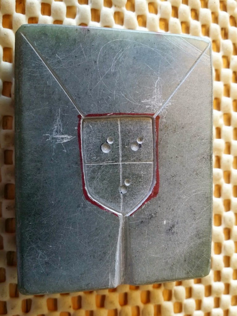 Ercc Glaison: Pewter Casting Heraldic Token Completed