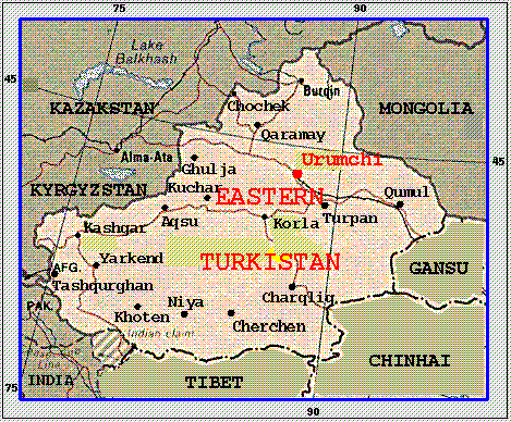 Xinjiang Source: Xinjiang or East Turkestan?: The politics of a place name