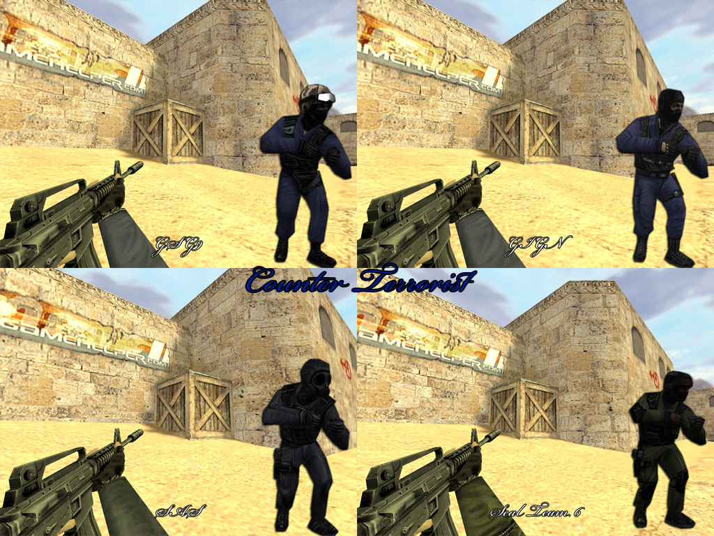 CS 1.6 CT & TT Hand Skins Full Weapon Pack ~ Shark Pro