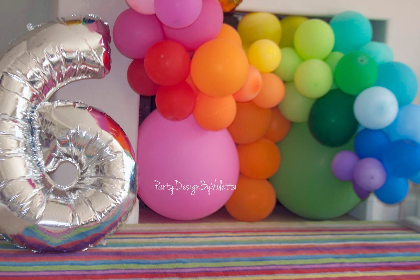 Rainbow theme party for Leona turning 6! Somewhere over the rainbow ...