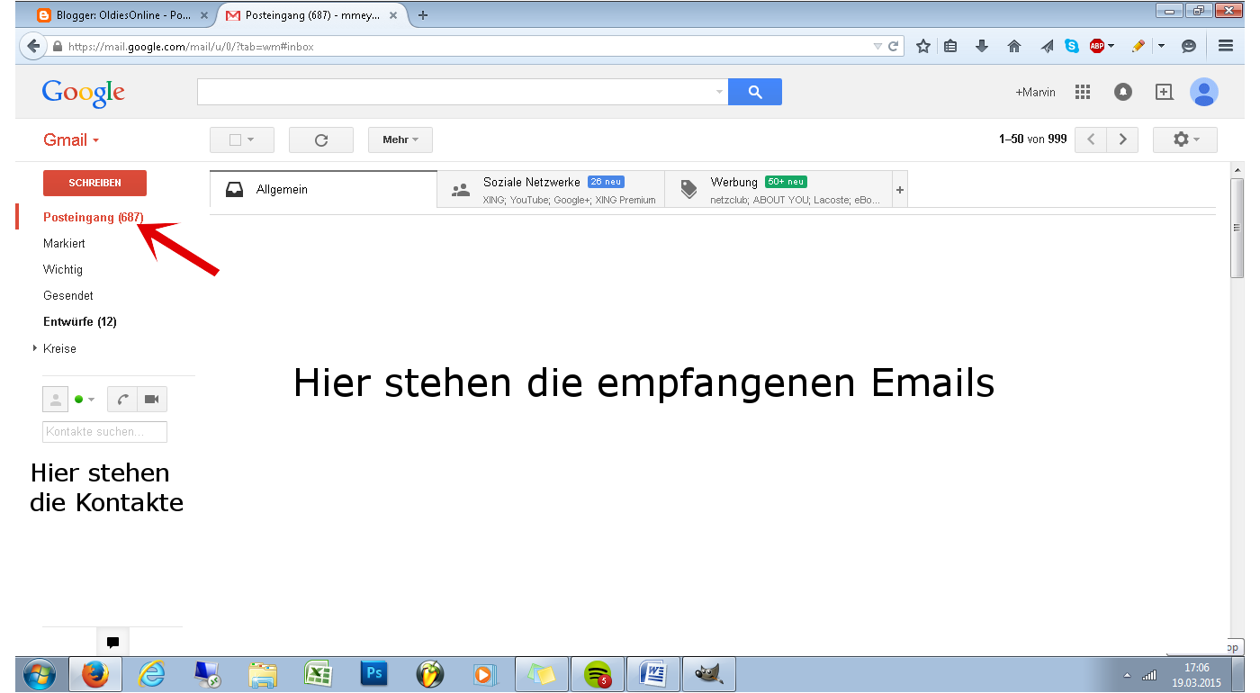 OldiesOnline: Emails empfangen und selber schreiben inklusive einzelne ...