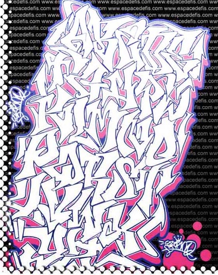 GRAFFITI COLLECTION IDEAS: 6 Graffiti Alphabet Designs With Pencil