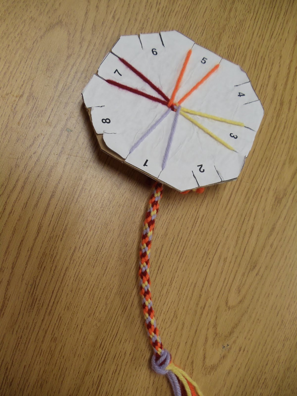 Hands, Head 'n Heart in the Artroom: Kumihimo Progress