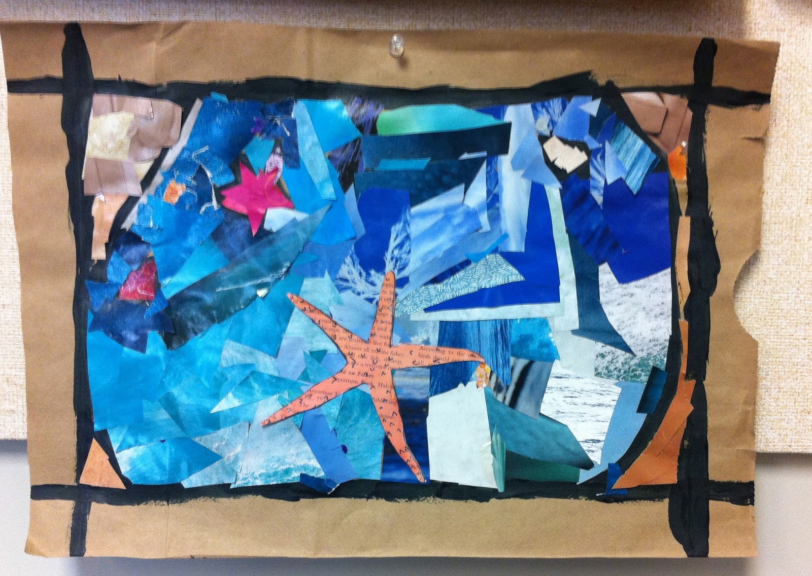 Rethink Crafts: Magazine Mosaics with 4th graders