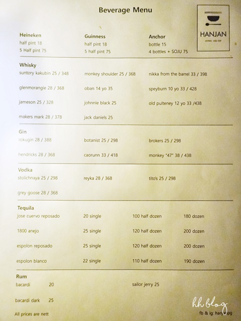 Hanjan Eatery Soju Bar | Chulia Street Penang - HH BLOG