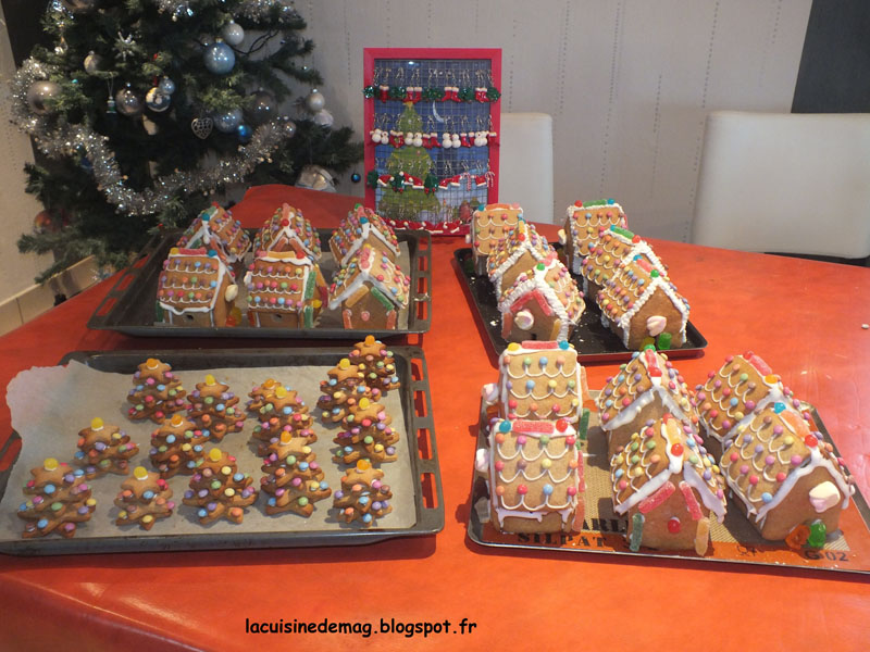 La Cuisine de Mag: Maisons et sapins en pains d'épices