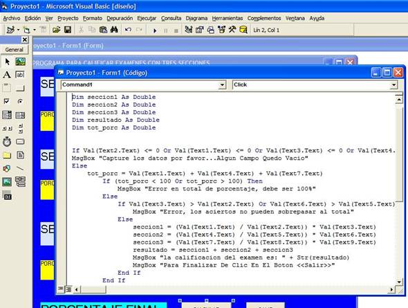 Programación Orientada a Objetos: PROGRAMACION EN VISUAL BASIC 6.0
