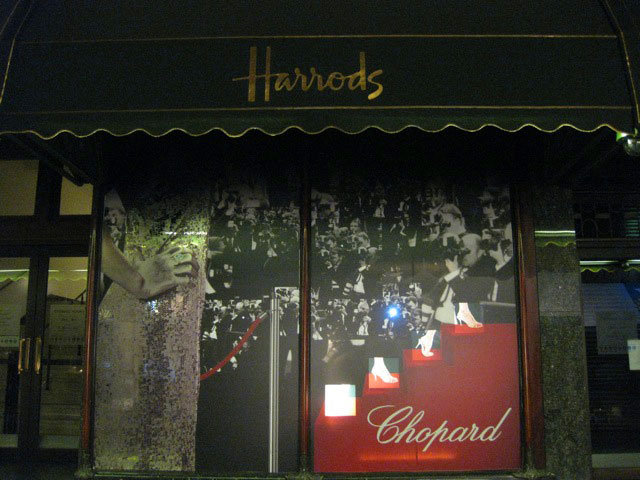 elemental design: CHOPARD SPONSORS CANNES FILM FESTIVAL, AT HARRODS