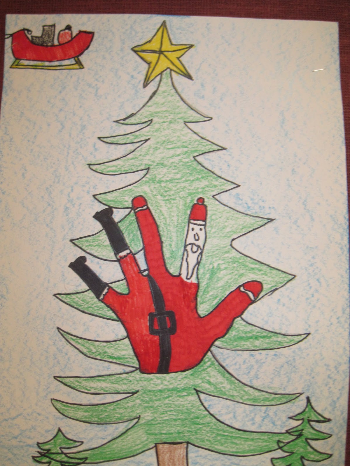 Watercolor Ponies: Falling Santa