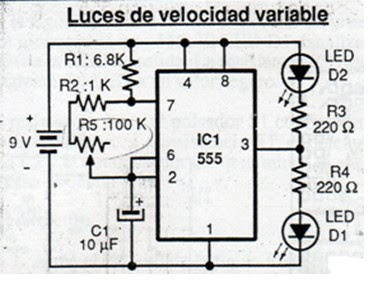 Circuito Integrado 555: DIAGRAMAS