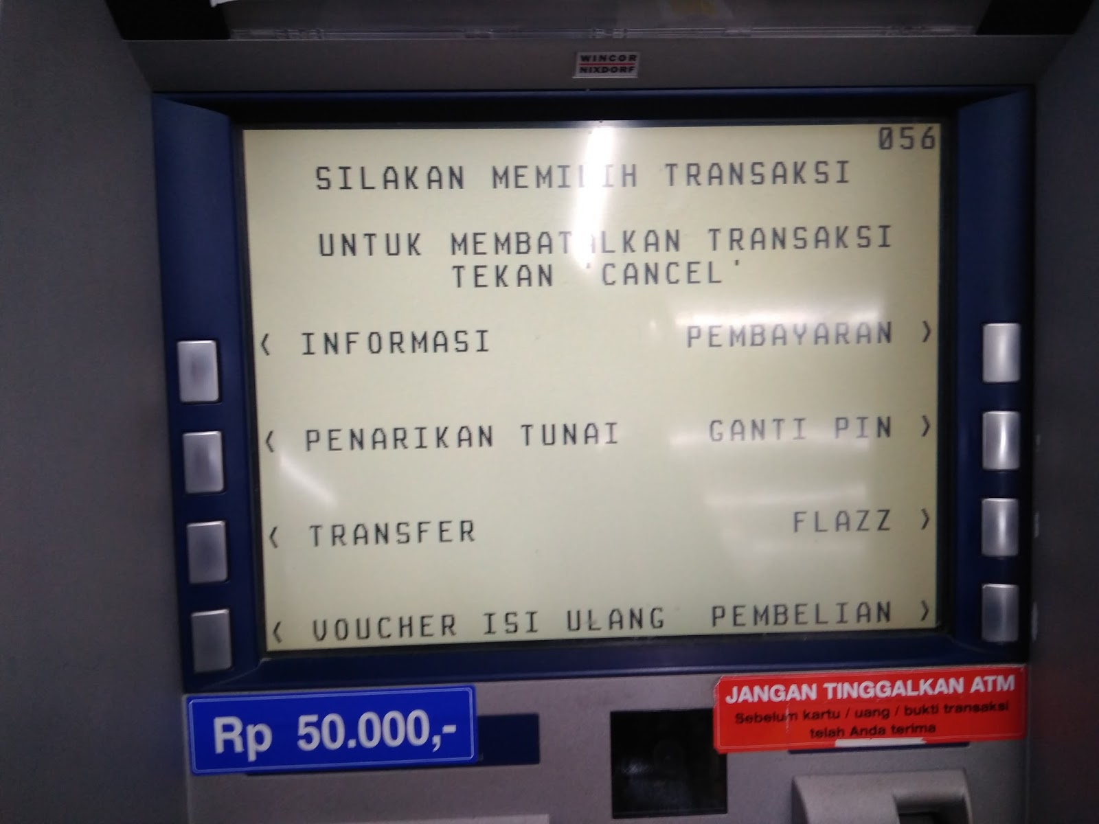 Macam - macam Interface Mesin ATM
