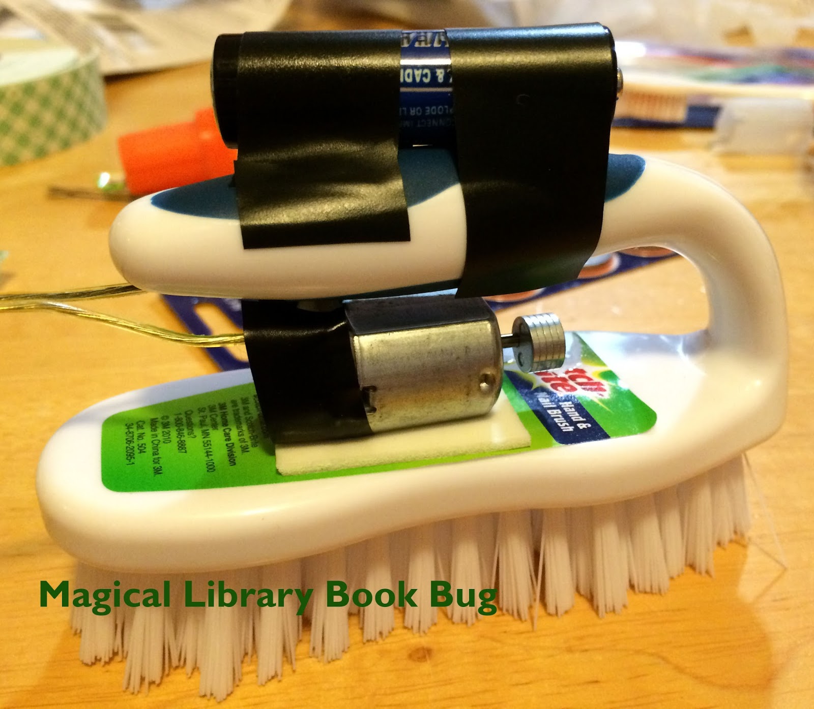 Magical Library Book Bug: Bristlebots Vibrating Creations, a S.T.R.E.A ...