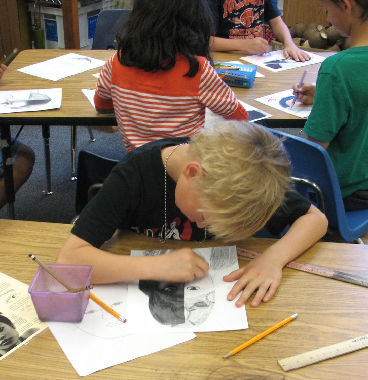 The David Lubin Art Studio: Half Faces