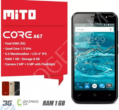 MITO A67 CORE, Smartphone dengan RAM 1GB, Harga dan Spesifikasi | Harga ...