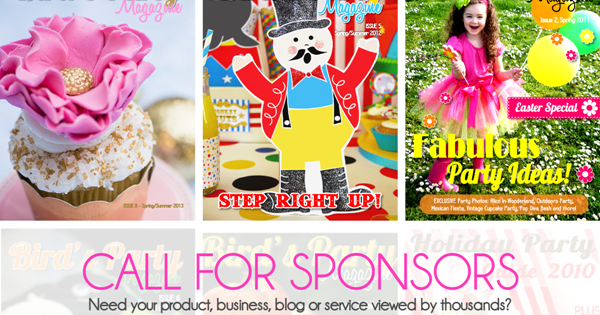 Bird's Party Magazine | Call for Party Shops - Party Ideas | Party ...