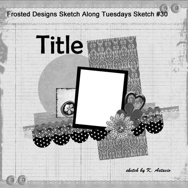 Sketch Along Tuesdays Sketch #30 | Frosted Designs