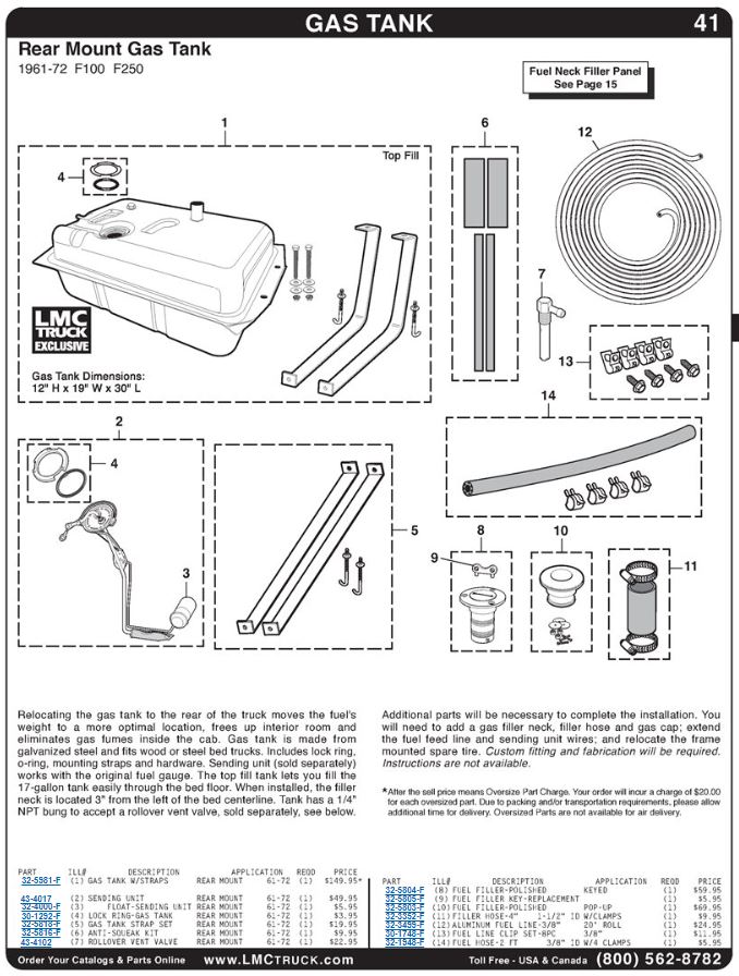 1965 Resurrection - a Re-Rebuild of my 1965 F100: Rear Mount Gas Tank ...