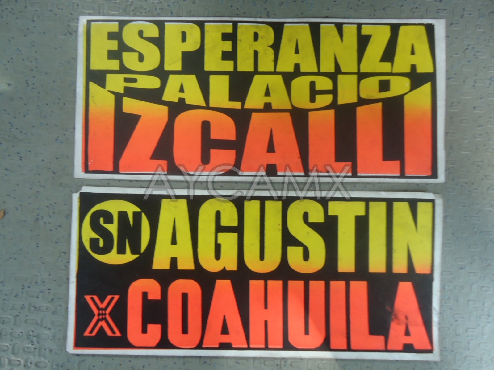 AYCAMX - Autobuses y Camiones México : Archivo AYCAMX. Letreros y Paradas 2