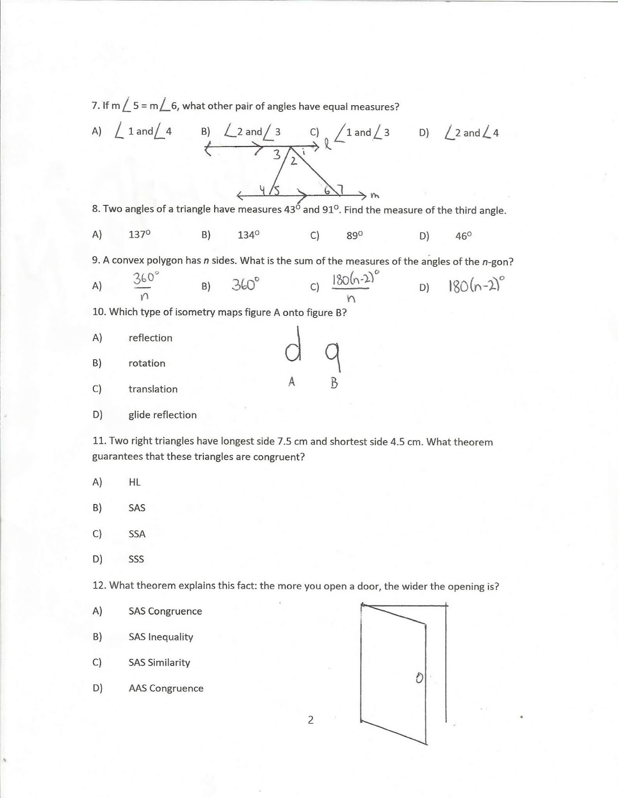 Geometry, Common Core Style: August 2019