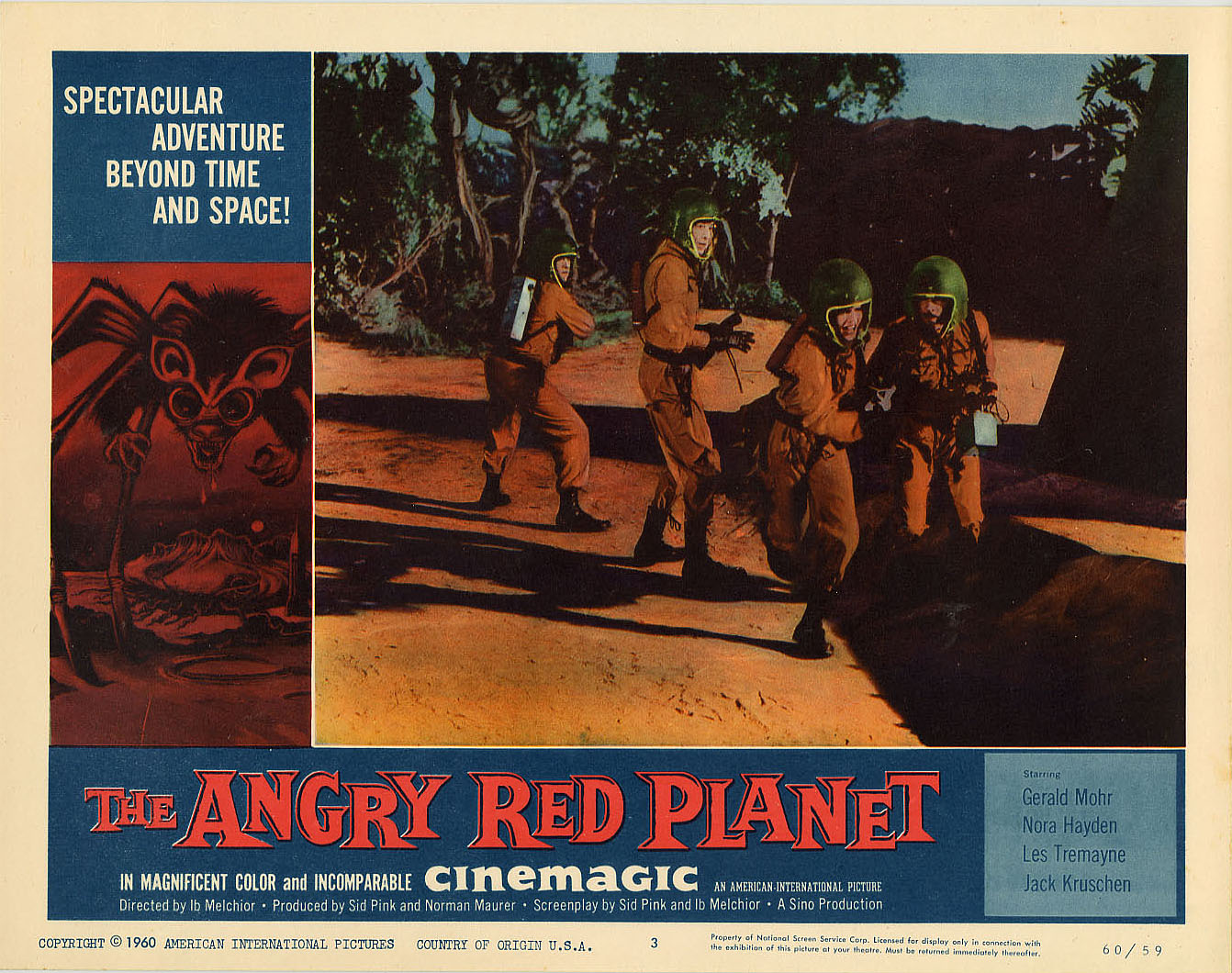 Zontar of Venus: The Angry Red Planet (1959) Lobby Card Set