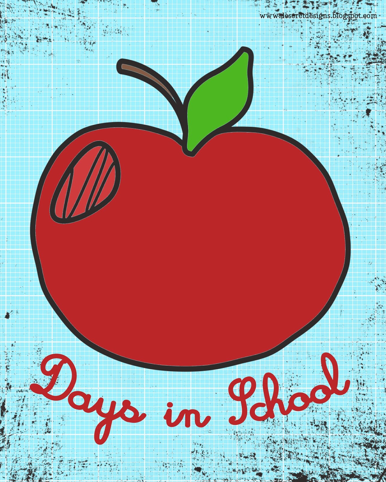 Deseret Designs: Days In School Printables
