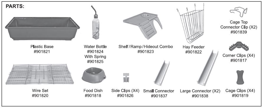 Connectable Rabbit Habitat Assembly Instructions