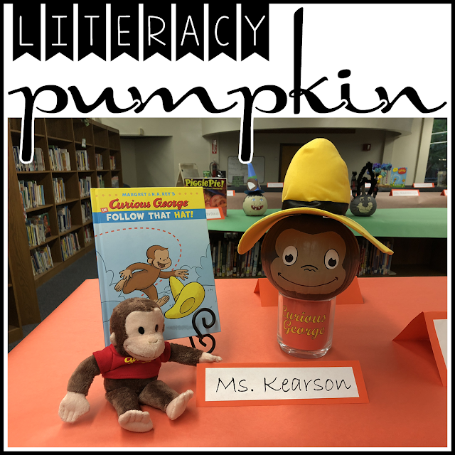 Kearson's Classroom: Our Curious George Literacy Pumpkin