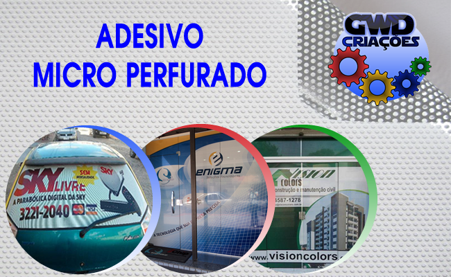 Cartão de Visita Santo André | Gráfica : Adesivo Micro Perfurado