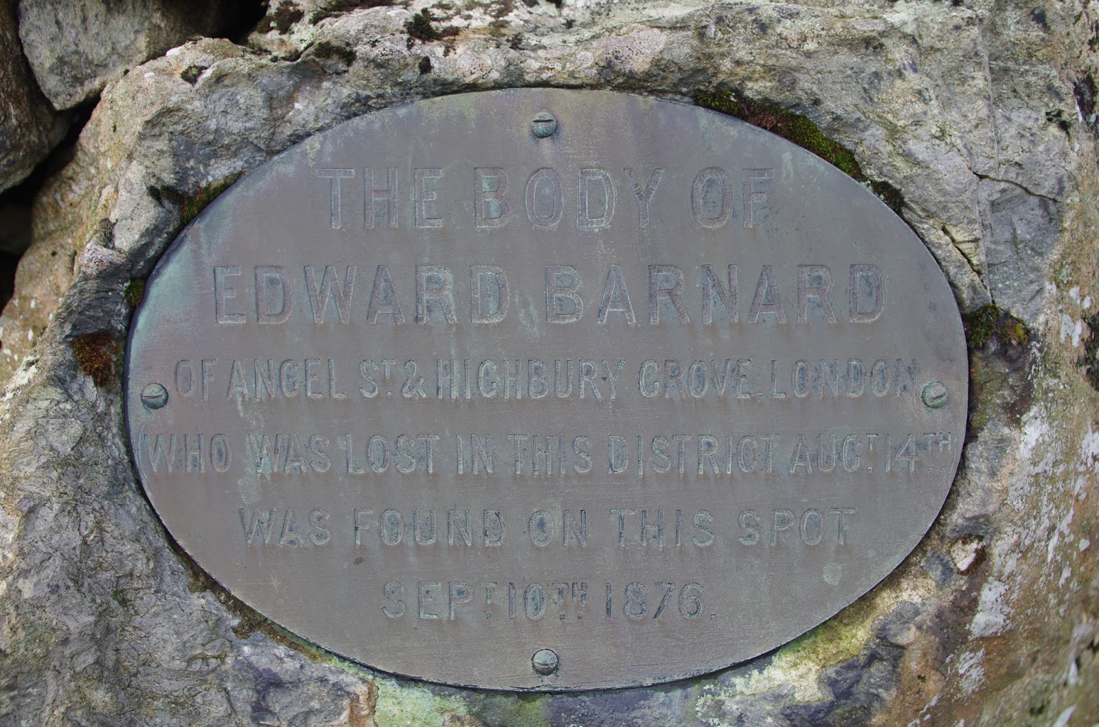 Lakeland Tales and Histories: The disappearance of Edward Barnard in ...