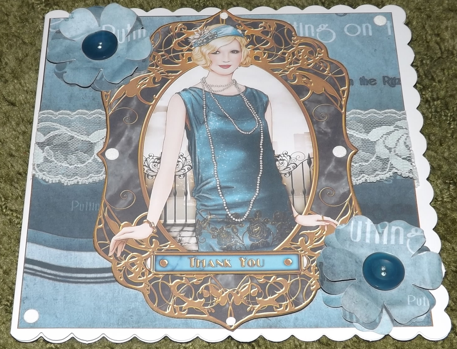 Kym's Crafty Cards: Debbi Moore Thank You Card