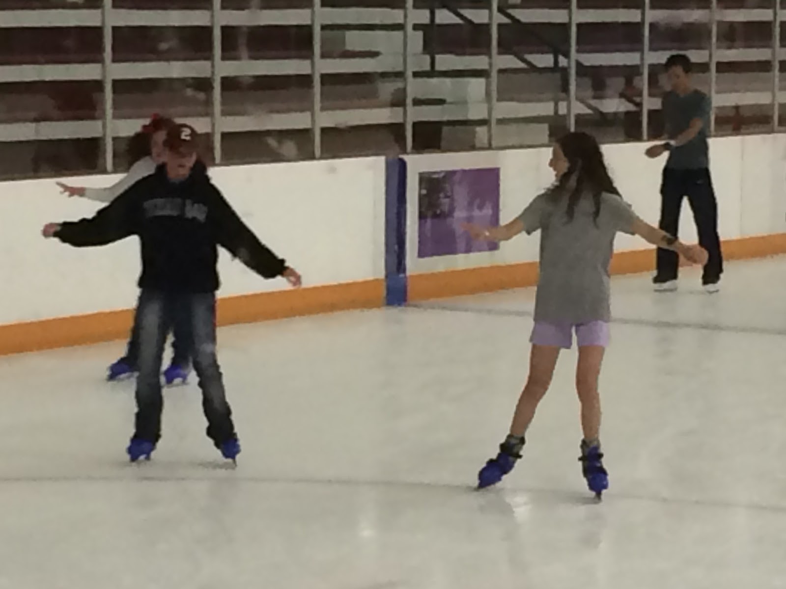 Our Family: Ice skating with friends