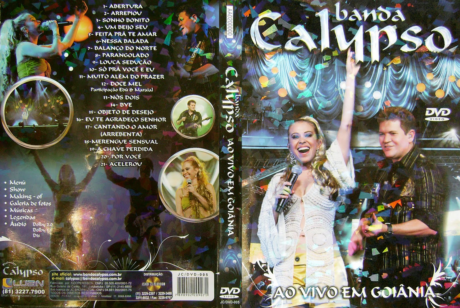 Capas Show Nacional: Banda Calypso - Ao Vivo Em Goiânia